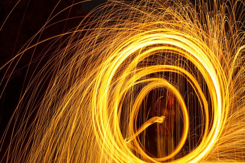 Abstract Colourful Light Painting Long Exposure Stock Photo - Image of ...