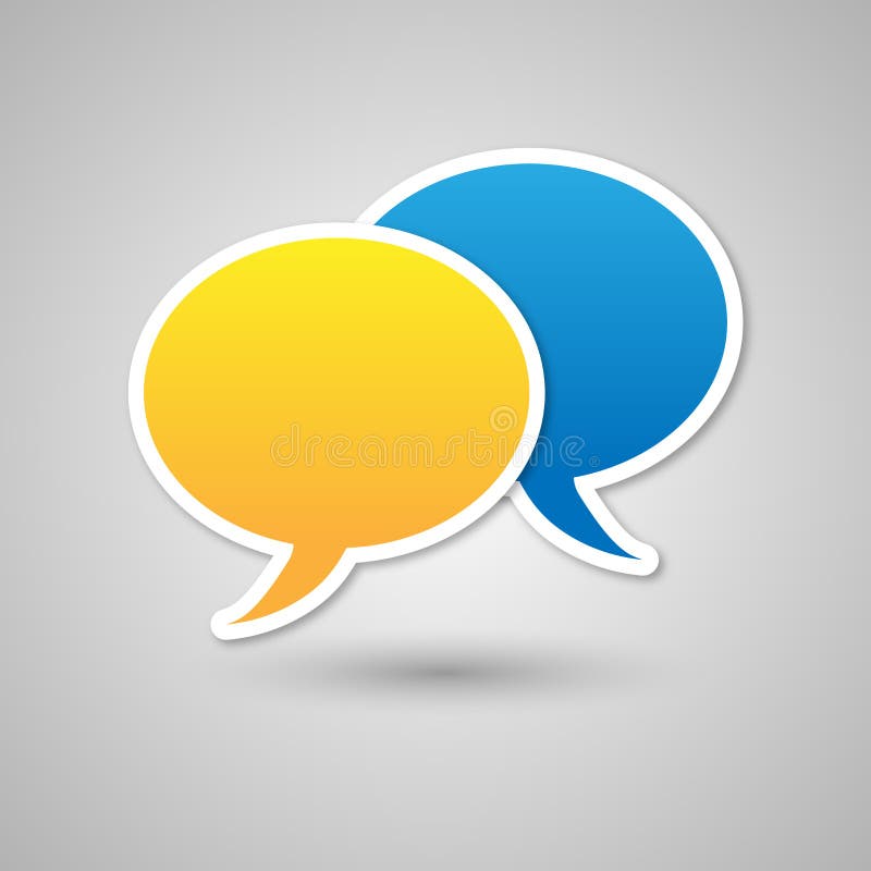 Abstract Colourful, Modern Speech Cloud, Box, Vector Illustration Stock ...