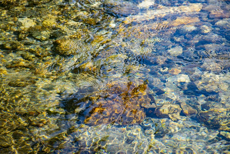 Abstract Patterns in Mountain Water Stream Stock Image - Image of ...