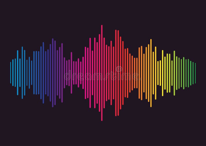 Abstract Colourful Soundwave Design Stock Vector - Illustration of ...