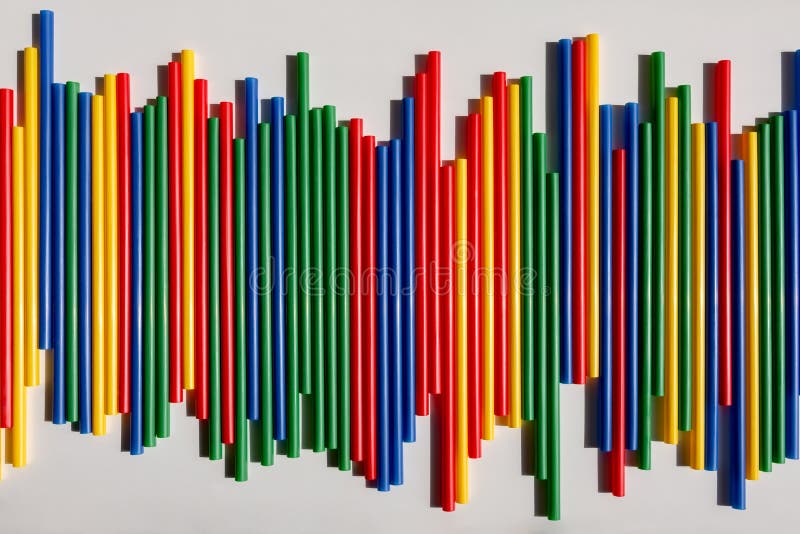 Abstract Colourful Vibrant Plastic Straws Texture Background Stock ...