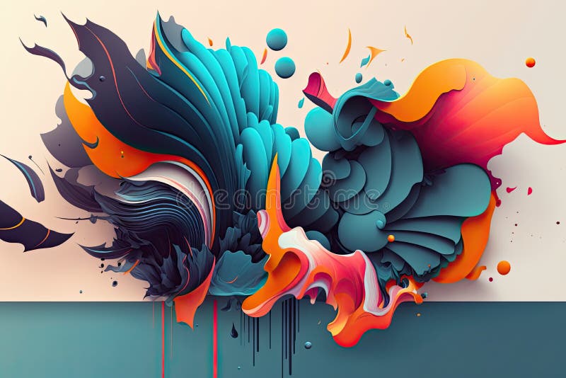 Abstract Colourful Wallpaper Stock Illustration - Illustration of ...