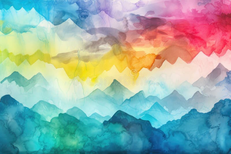 An Abstract Colourful Watercolour Background 1. Created with Generative ...