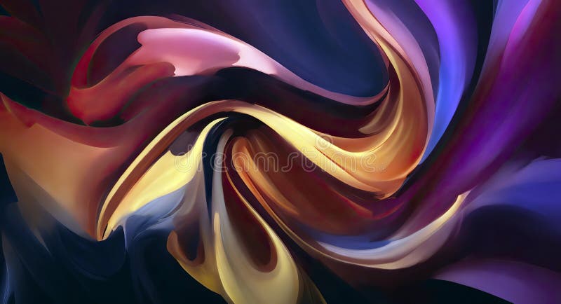 Abstract Colourful Wave Wallpaper. Art Paint Wallpaper Backgrounds ...