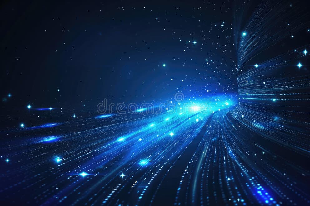 Abstract Colourful Wave Background, Data Transfer Concept. Generative ...