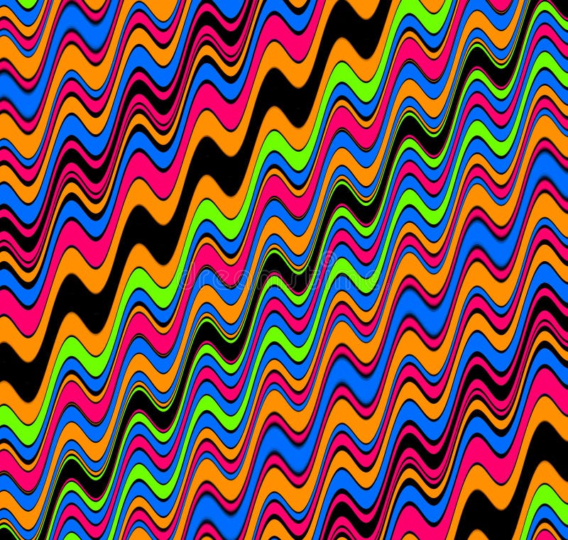 Abstract and Contemporary Digital Art Colourful Wave Pattern Stock ...