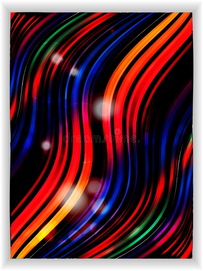 Abstract Colourful Wave Panel Stock Illustration - Illustration of ...