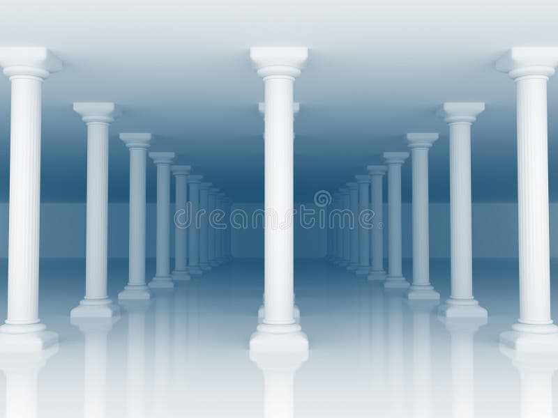 Abstract Column Indoor Interior Architecture Background Stock ...