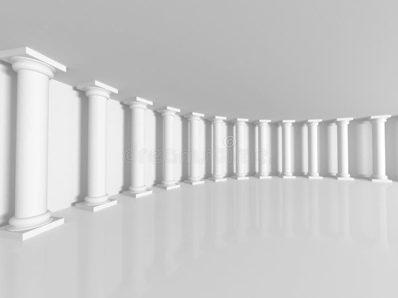 Abstract Column Indoor Interior Architecture Background Stock ...