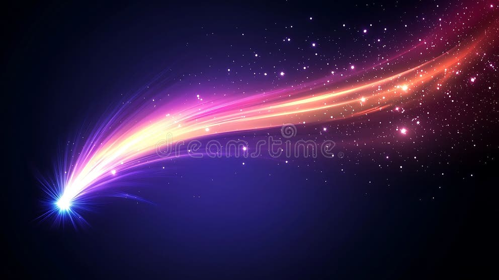Abstract comet trail stock image. Image of cosmic, comet - 384846983