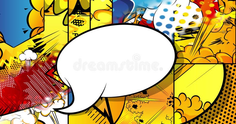 Abstract Comic Book Background. Comics Backdrop. Motion Poster. Stock ...