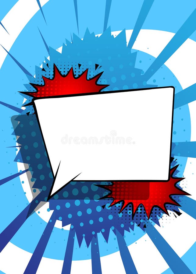 Abstract Comic Book Background. Retro Awesome Cartoon, Vector Comics ...