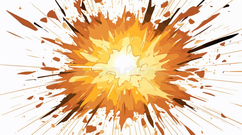 Abstract Comic Book Flash Explosion with Radial Stock Vector ...