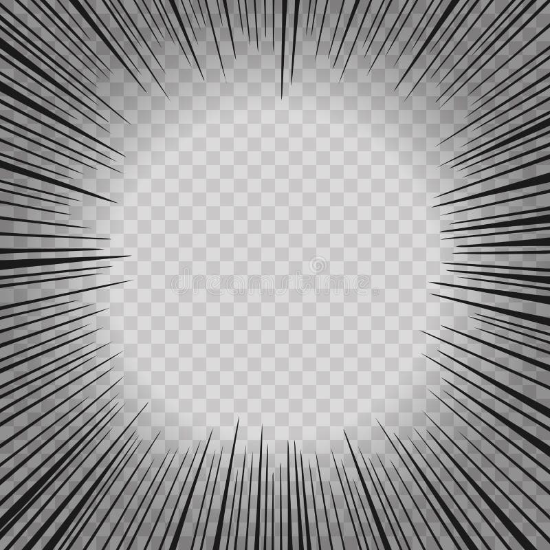 Abstract Comic Book Flash Explosion Radial Lines Background. Vector ...