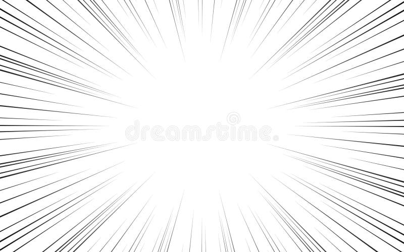 Abstract Comic Book Flash Explosion with Radial Lines on White ...