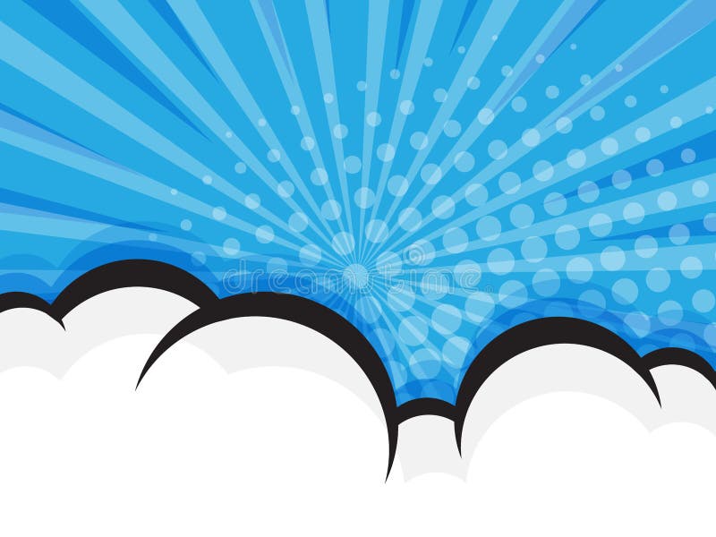 Abstract Comic Book, Pop Art Cartoon Background with Blank Speech ...