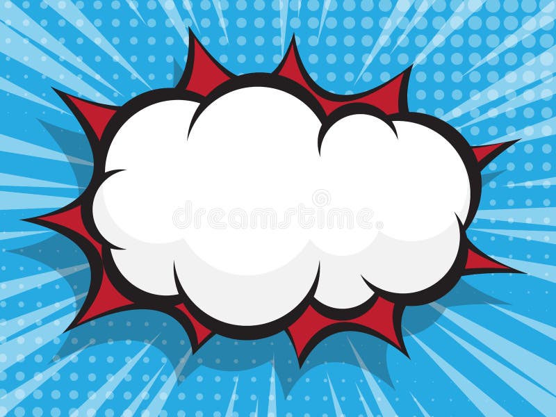 Abstract Comic Book, Pop Art Cartoon Background with Blank Speech ...