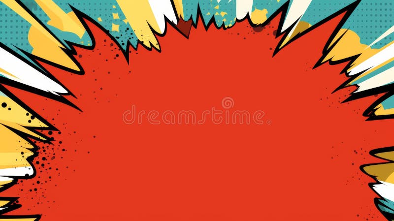Abstract Comic Book Pop Art with a Blank Speech Bubble Background ...