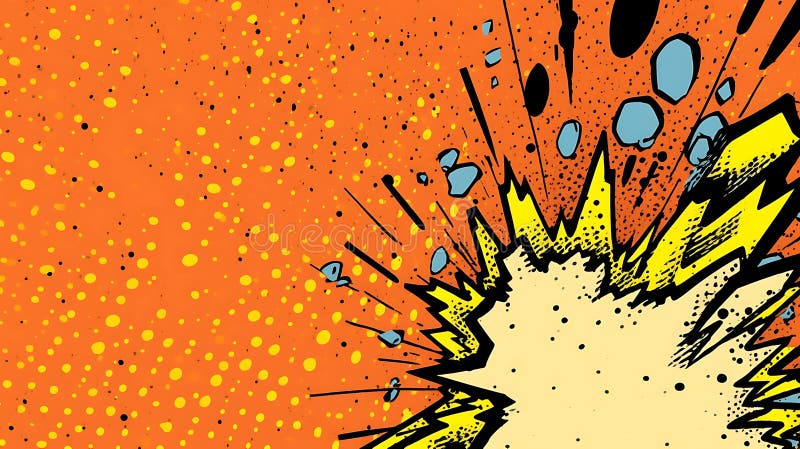 Abstract Comic Book Style Explosion Illustration Stock Illustration ...