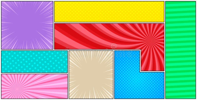 Abstract Comic Bright Composition Stock Vector - Illustration of bright ...