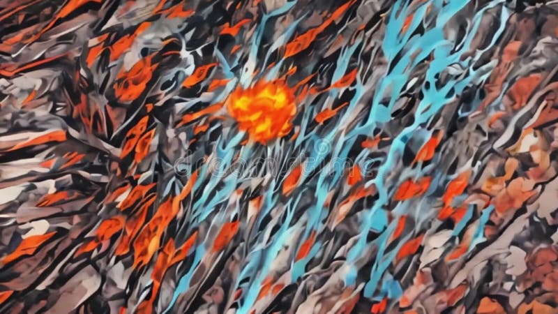 Abstract Comic Fantastic Fire Flames, Motion Stock Footage - Video of ...
