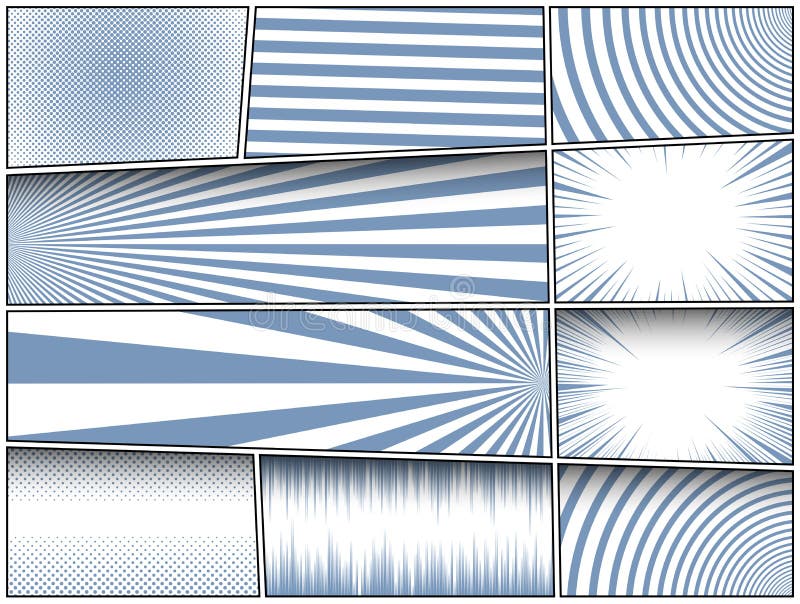 Abstract Comic Monochrome Composition Stock Vector - Illustration of ...