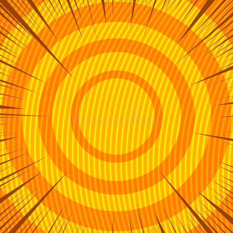 Abstract Orange Comic Dynamic Background Stock Vector - Illustration of ...