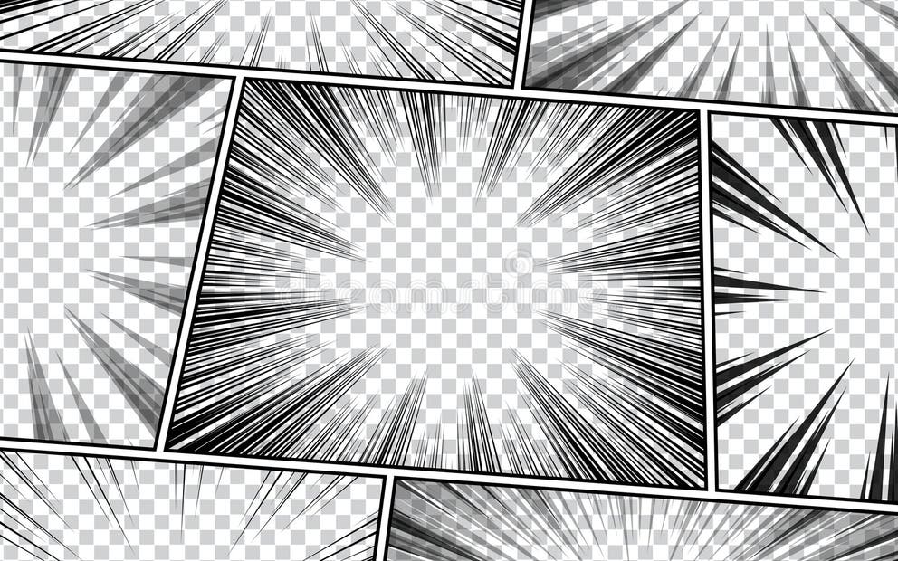 Abstract Comic Page Background. Vector Illustration Stock Illustration ...