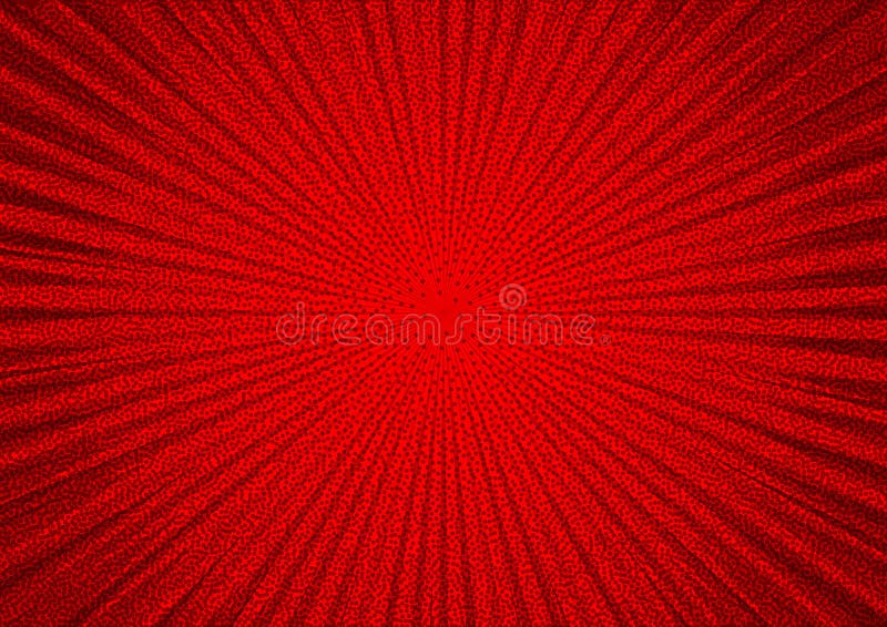 Abstract Comic Red Background for Style Pop Art Design. Retro Burst ...