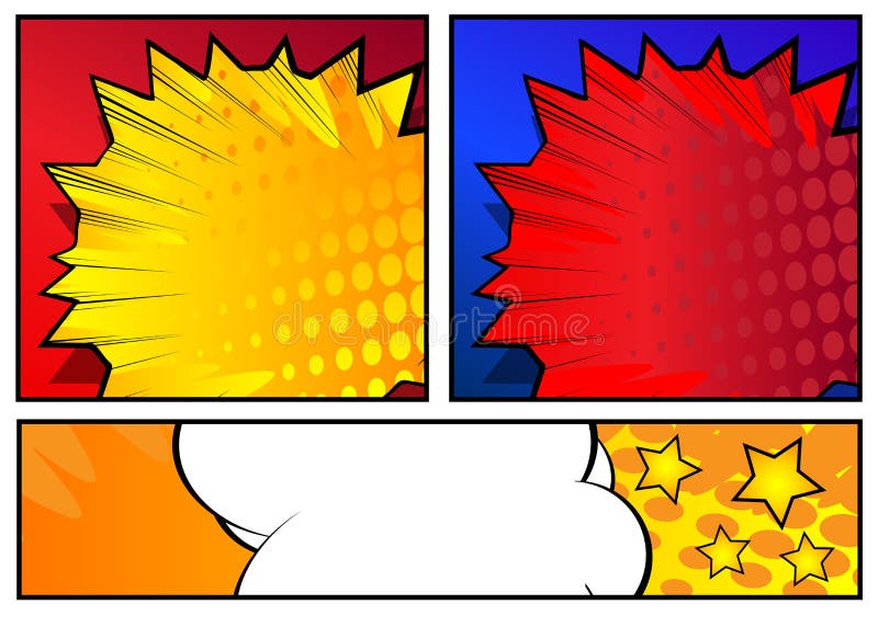 Abstract Comics Background. Poster, Banner, Flyer, Cover. Comic Book ...