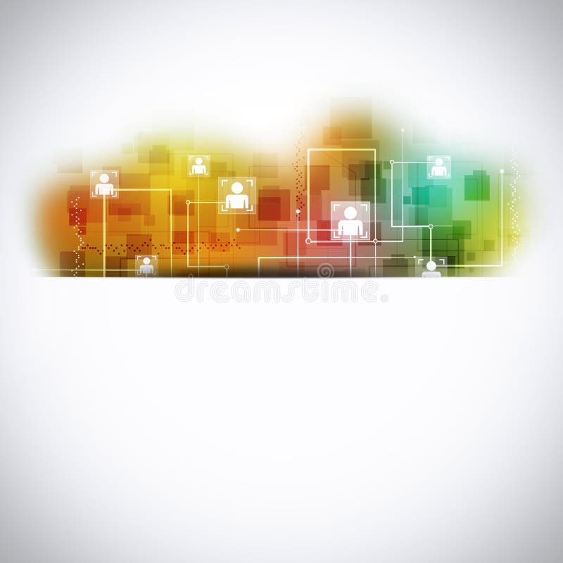 Abstract Communication Multicolor Background Stock Illustration ...