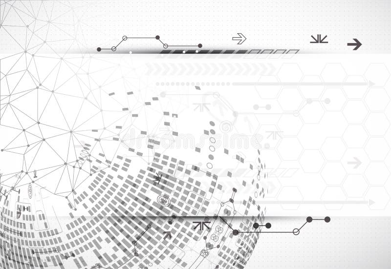 Abstract Communication Technology Light Design Background. Stock Vector ...