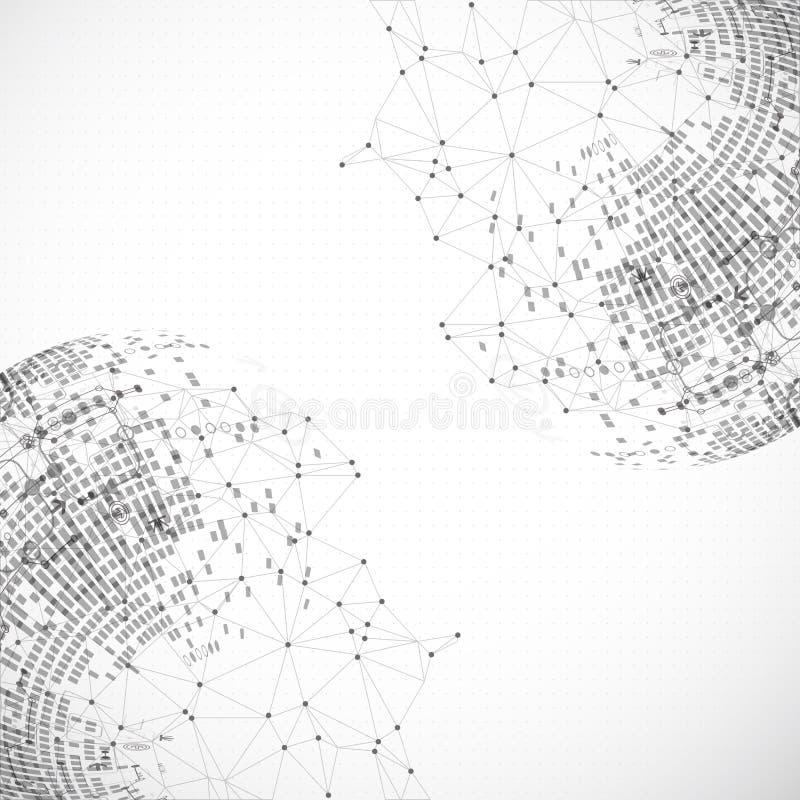 Abstract Communication Technology Light Design Background. Stock Vector ...