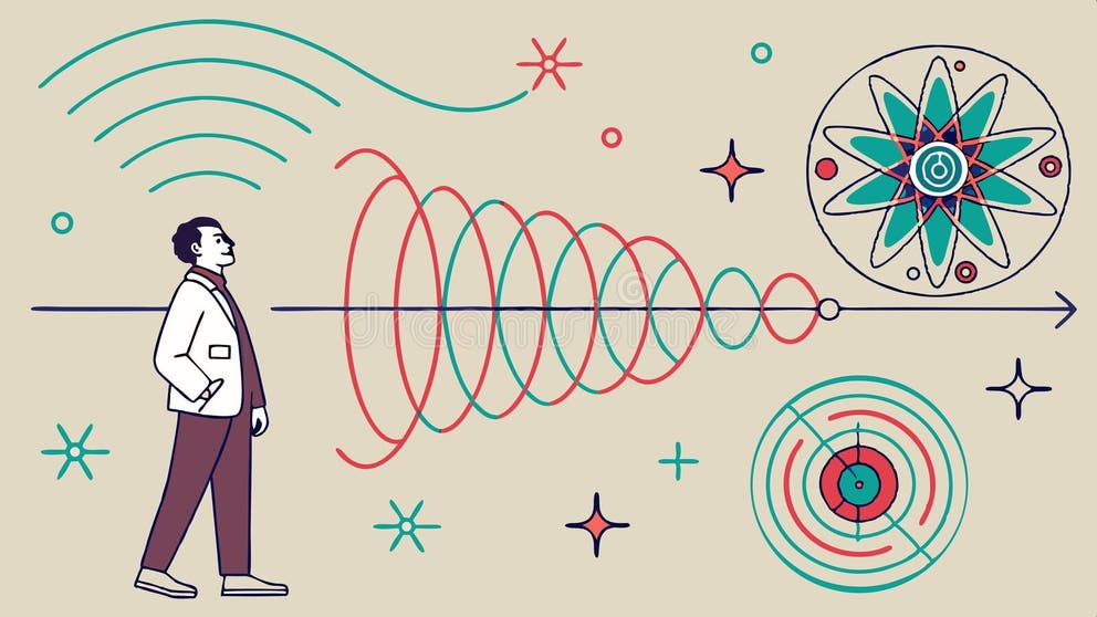 Abstract Communication Waves, Digital Connectivity, Modern Technology ...