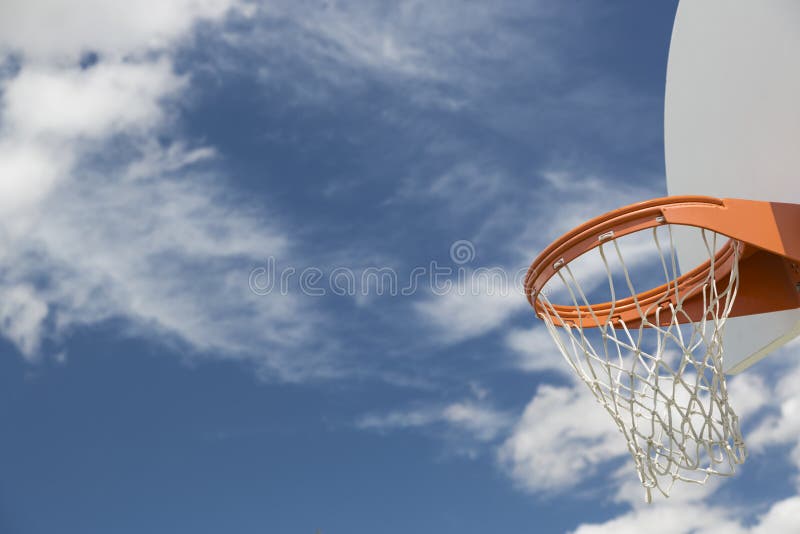 Abstract of Community Basketball Hoop and Net Stock Image - Image of ...