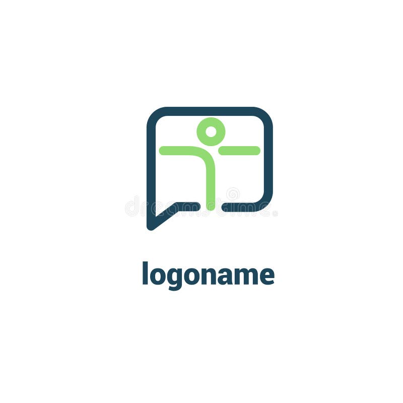 Abstract Community Logo Icon Vector Design. Vector Icon of Talking ...