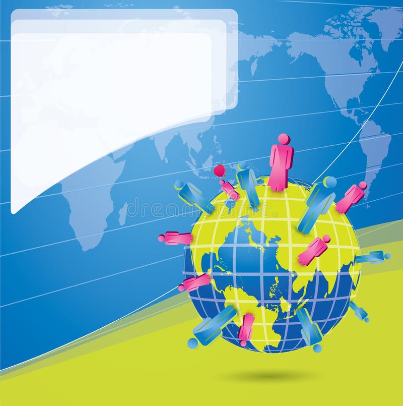 Abstract Community or Network Background Stock Vector - Illustration of ...