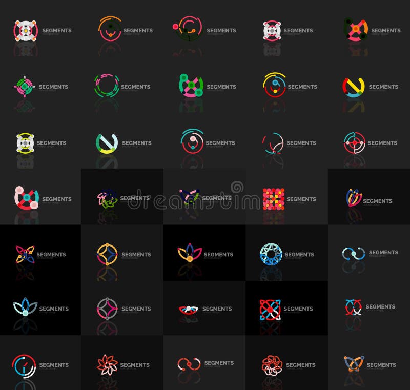 Abstract Company Logo Vector Collection. Set of Stock Vector ...