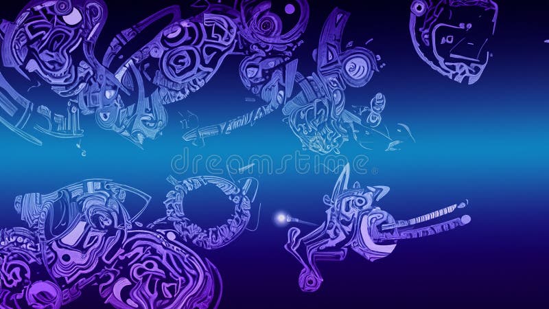 Abstract Complex Alien Hieroglyphs Symbols Stock Illustration ...