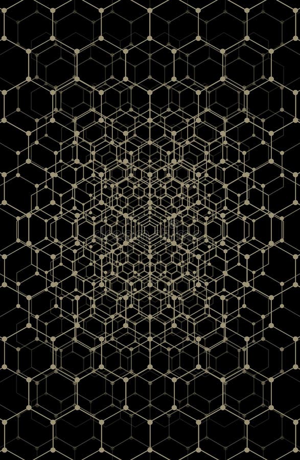 Abstract complex network stock illustration. Illustration of concept ...