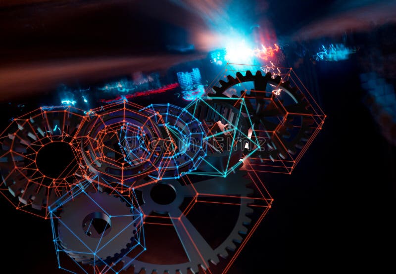 Abstract Complex Technology Concept Stock Illustration - Illustration ...