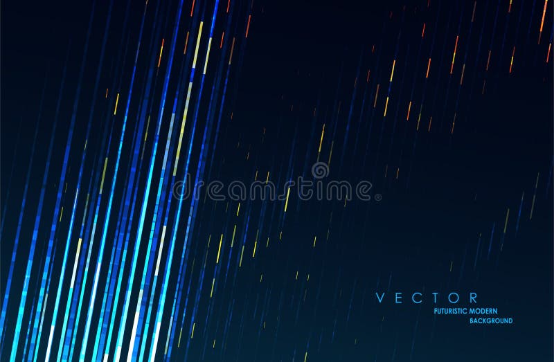 Abstract Composed with Glowing Lines Stock Vector - Illustration of ...