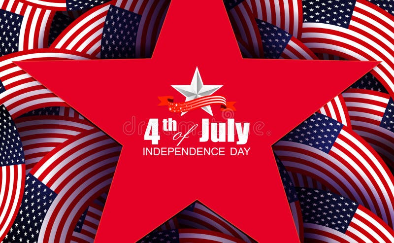 Composition of the American Flag, the National Symbol of the USA, a ...