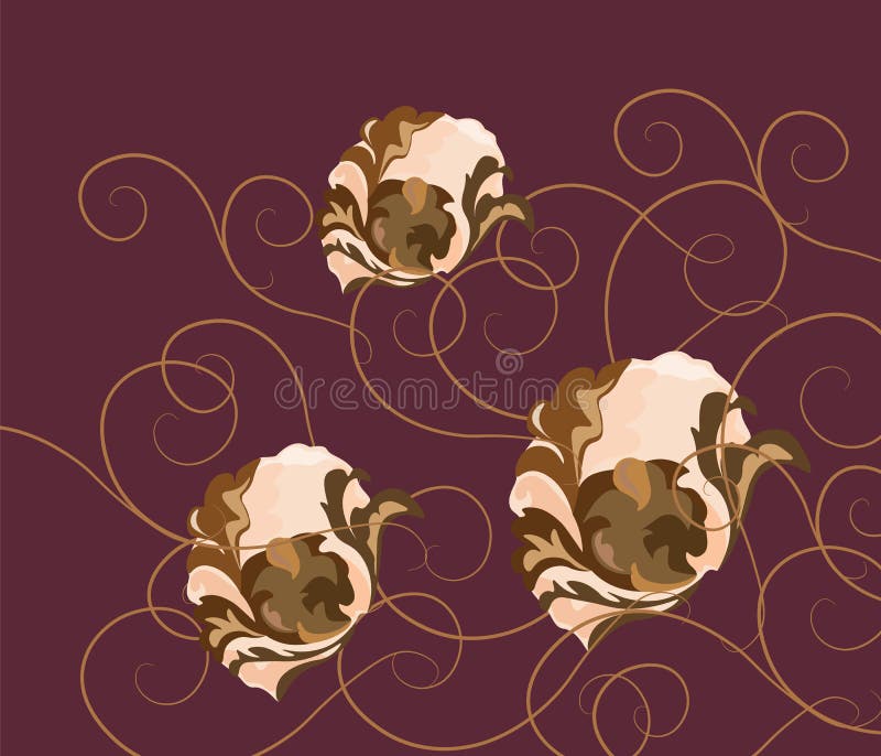 Abstract Composition Background Stock Vector - Illustration of bouquet ...