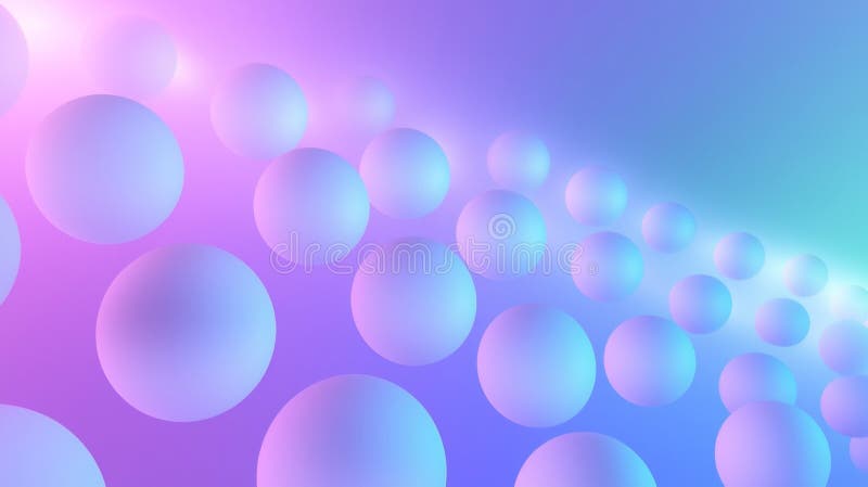 Abstract Composition of Balls Flowing on a Smooth Gradient Background ...