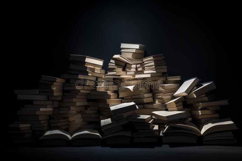 Abstract Composition of Books Arranged in Geometric Patterns ...