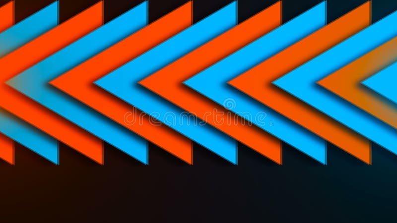 Abstract Composition of Bright Arrows Stock Illustration - Illustration ...