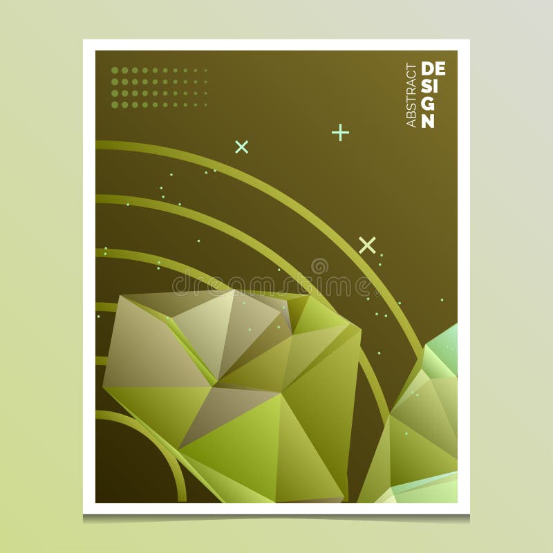 Abstract Composition. A4 Brochure Cover Design. Title Sheet Model ...