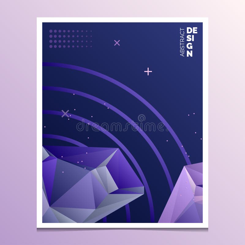 Abstract Composition. A4 Brochure Cover Design. Title Sheet Model ...
