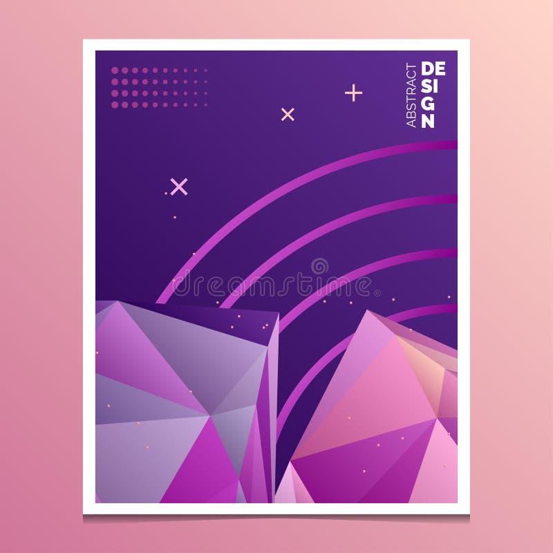 Abstract Composition. A4 Brochure Cover Design. Title Sheet Model ...